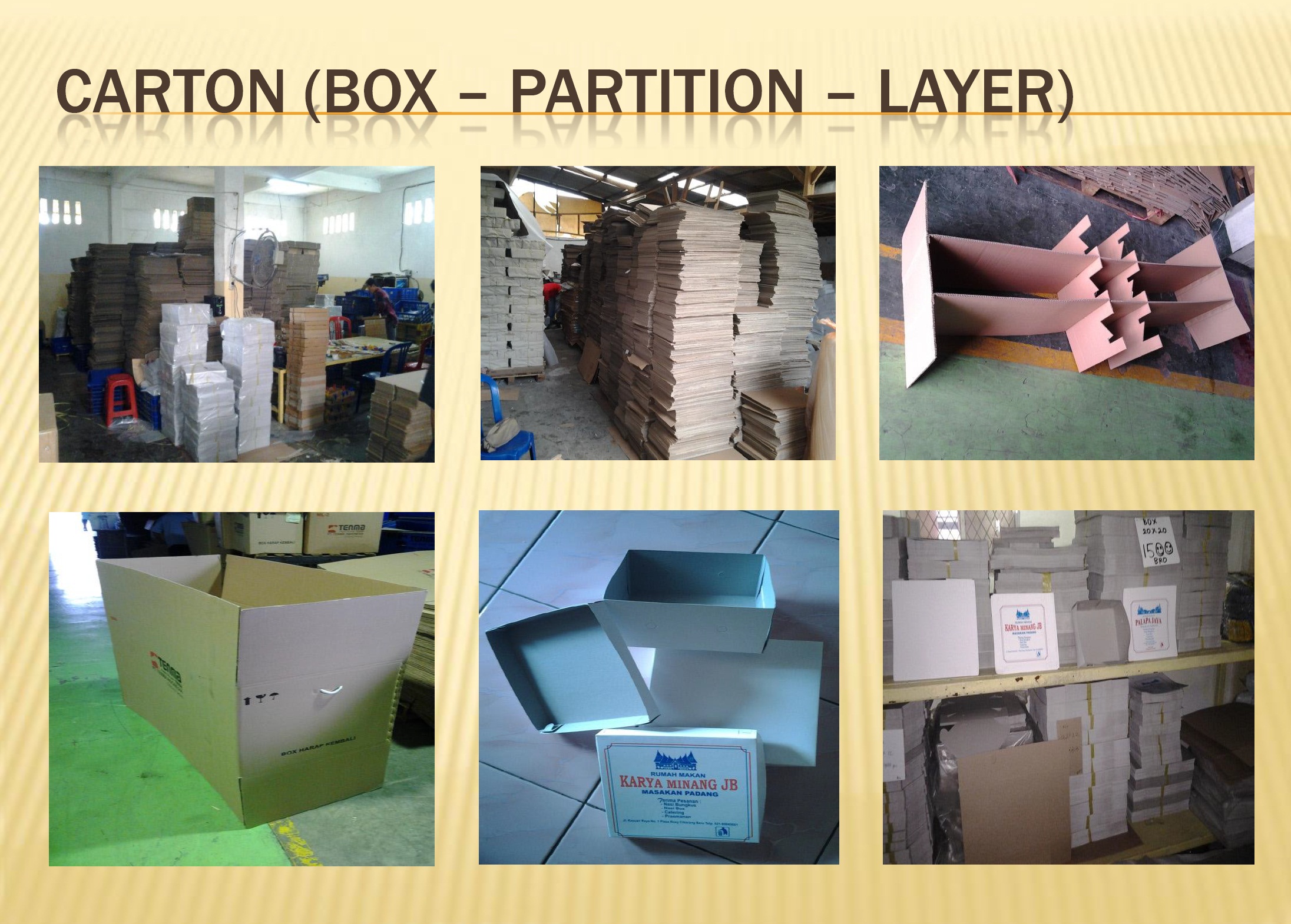 CARTOON BOX – LAYER – PARTITION | Fajar Indo Nusantara